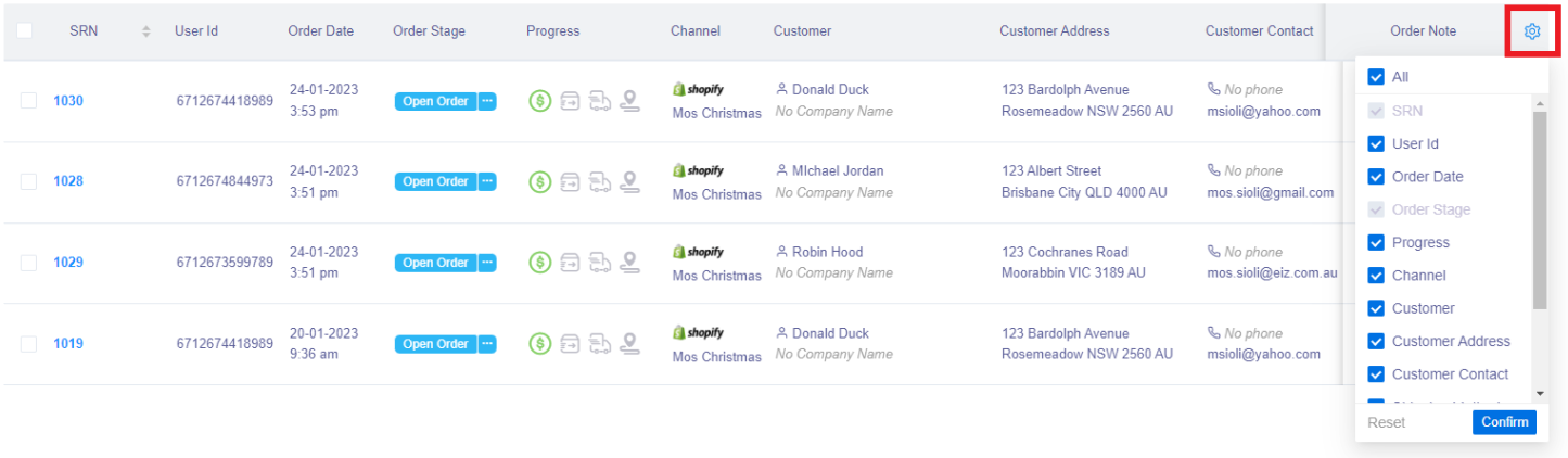 How to use the Orders function – EIZ Docs