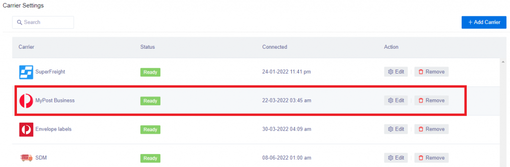 How to setup MyPost Business on EIZ Fulfillment – EIZ Docs