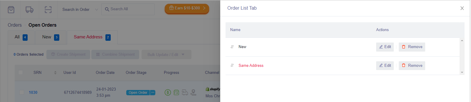 How to change the order of Tabs – EIZ Docs