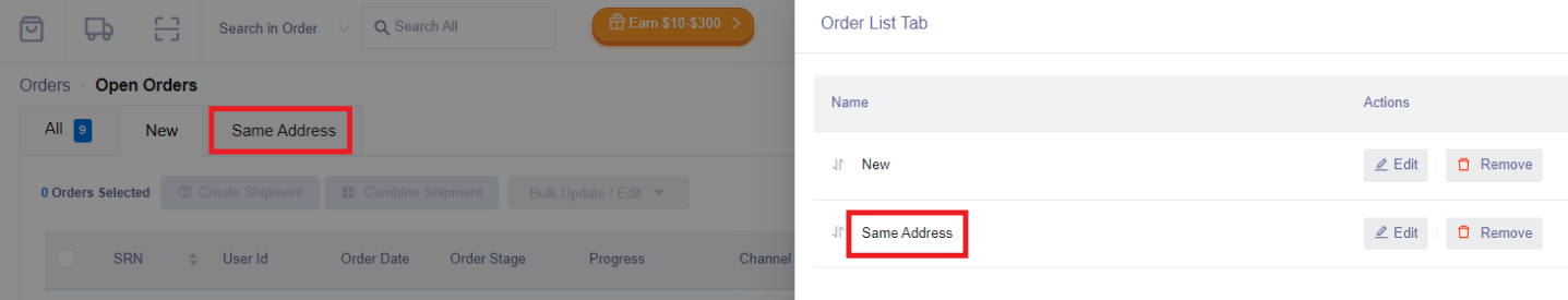 How to combine same address orders – EIZ Docs