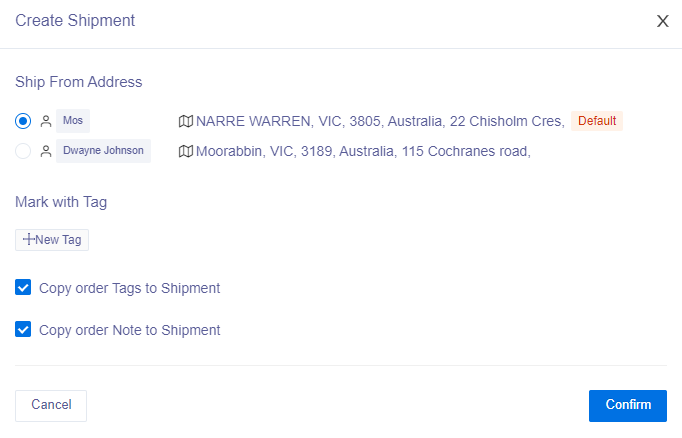 How to create Shipments from orders – EIZ Docs