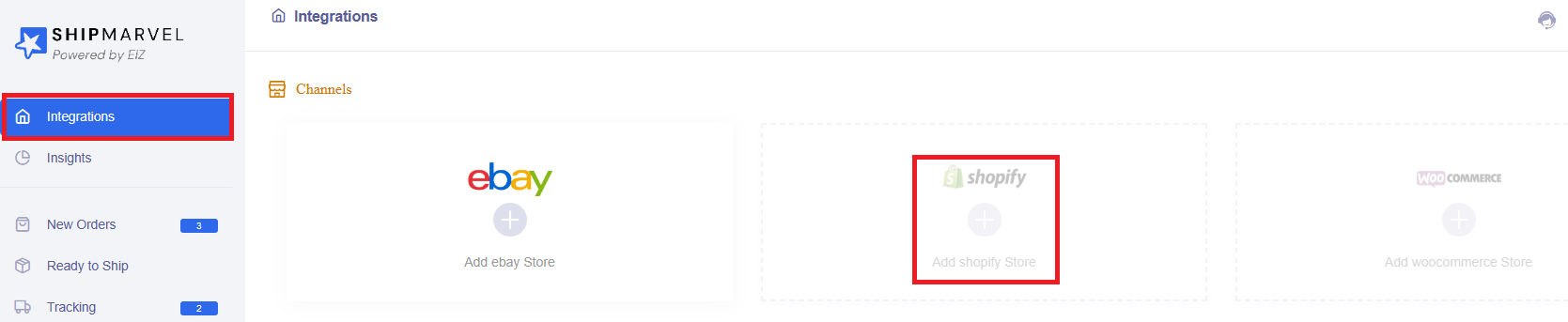 How to integrate Shopify – EIZ Docs