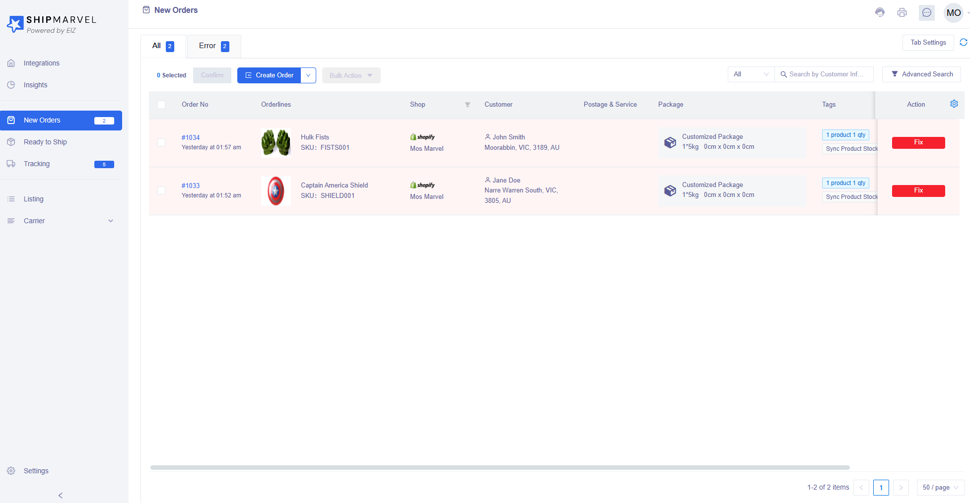 How to manage your new orders – EIZ Docs