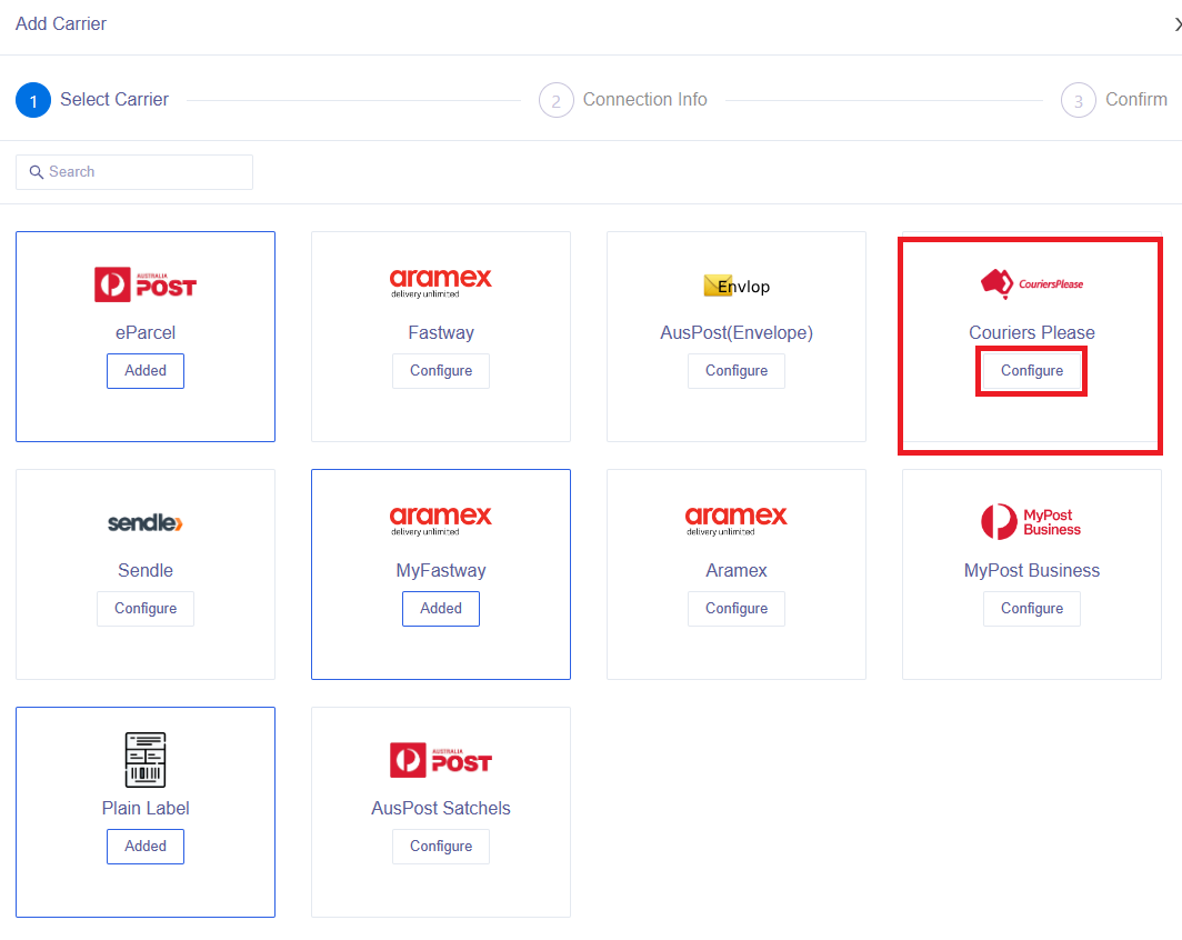 How to integrate CouriersPlease – EIZ Docs