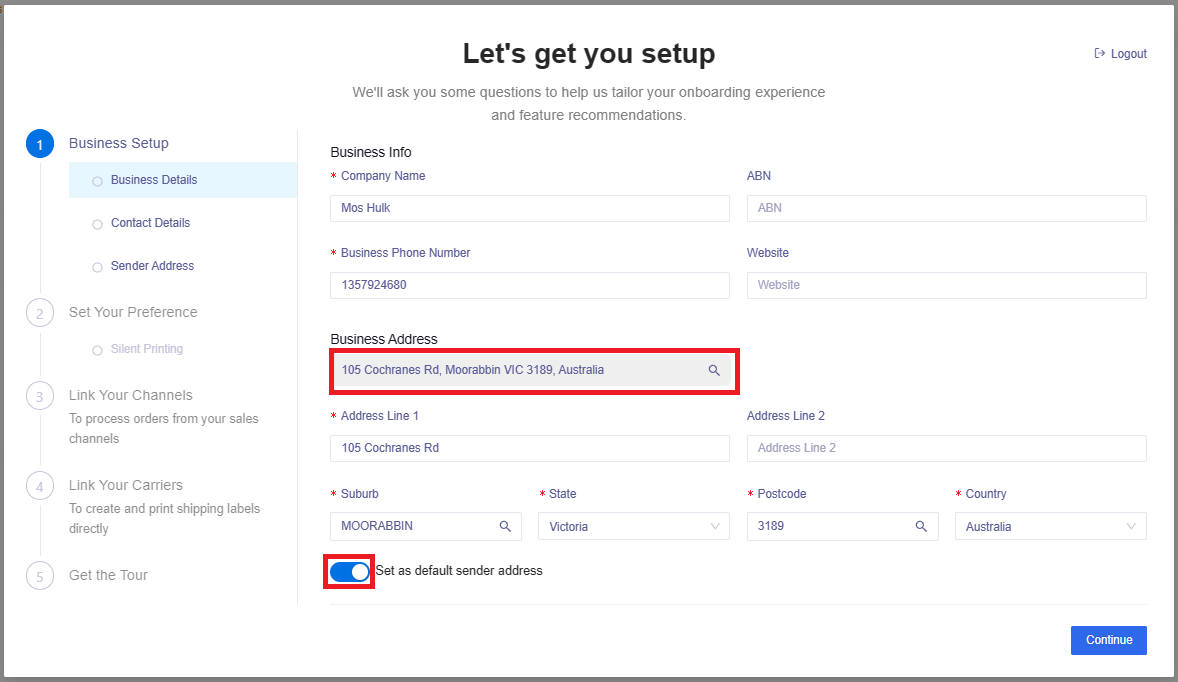 Self-Onboarding with Shipmarvel – EIZ Docs